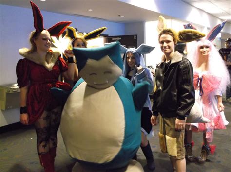Ganime Pokemon Eevee Evolutions And Snorlax By Kingofjin On Deviantart