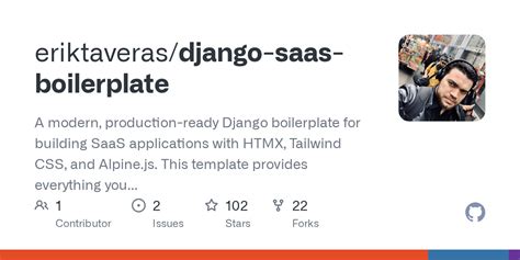 Github Eriktaverasdjango Saas Boilerplate A Modern Production Ready Django Boilerplate For