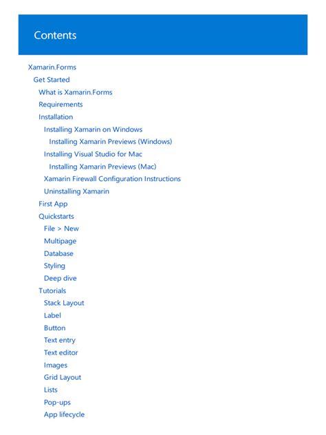 xamarin forms pdf xamarin ios