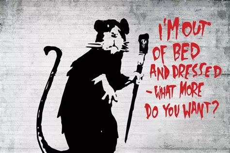 Tableau Street Art Banksy Rat