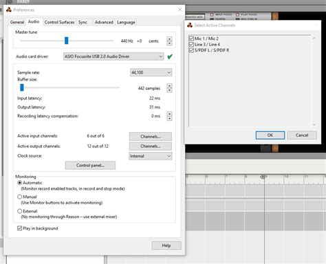 Interface Inputs Outputs Not Visible In Recording Software Focusrite