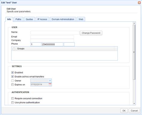Setting Authentication Preferences