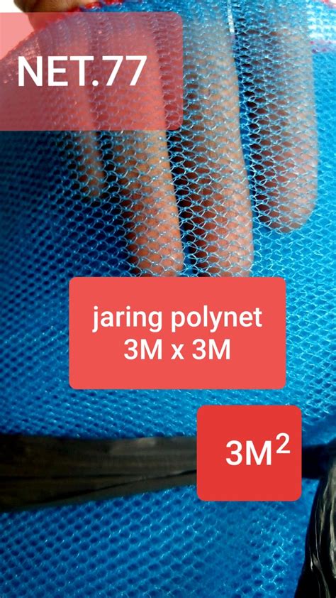 JARING POLYNET BIRU 3 METER PERSEGI Jaring Bangunan Jaring Proyek