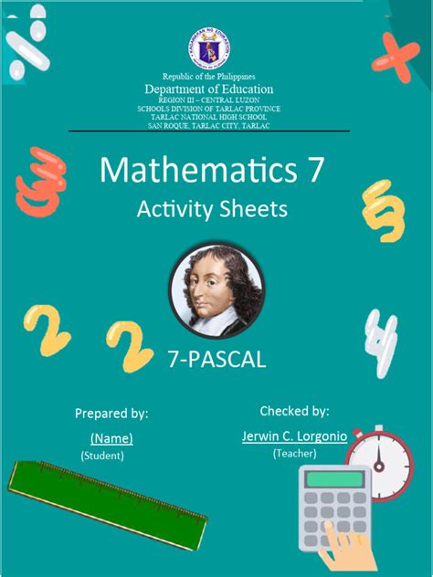 Pascal Activity Sheet Pdf Philippines