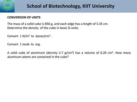 Unit Units And Dimensions PPTX