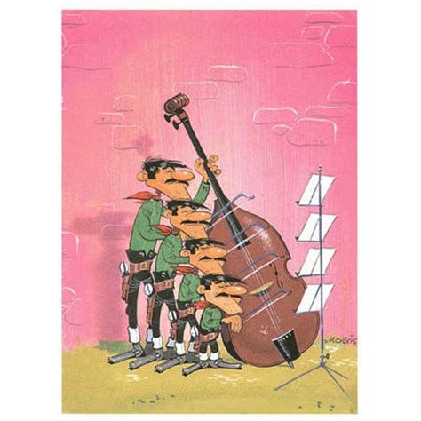 Poster Affiche Offset Equinoxe Lucky Luke Les Frères Quatuor Dalton