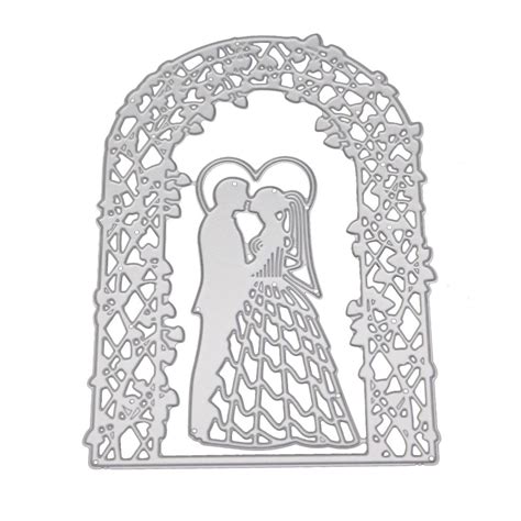 Jwu9 New Flower Heart Metal Cutting Dies Stencils Diy Scrapbooking