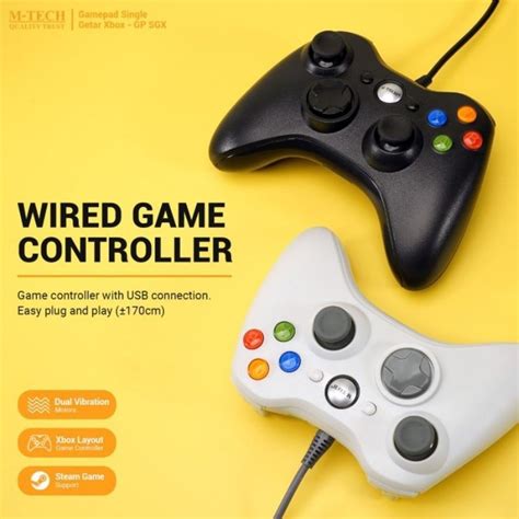 Jual Mtech Gamepad Single Usb Model Xbox For Pc Laptop Joystick Controller Console Shopee