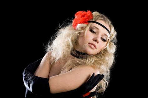 Young Girl Dancing Spanish Dance Stock Image Image Of Attractive