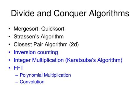 Ppt Understanding Recurrences And Dividing Algorithms Powerpoint