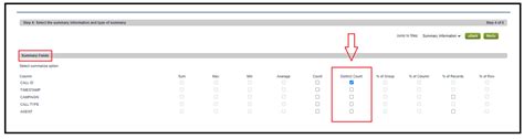 reporting i distinct count total on summary report