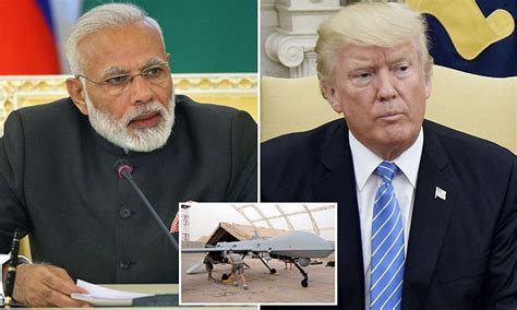 India Eyes Breakthrough On Us Surveillance Drones Daily Mail Online