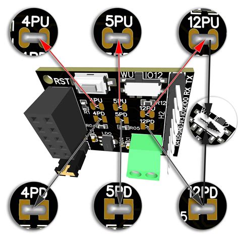 EI OT ESP 01 ESP8266 Entwicklerplatine Pull Up Down Widerstände ei ot de