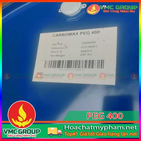 CÔng DỤng CỦa Peg 400 Trong SẢn XuẤt MỸ PhẨm HÓa ChẤt MỸ PhẨm