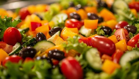 Freshness And Gourmet In A Close Up Of Healthy Eating Stock