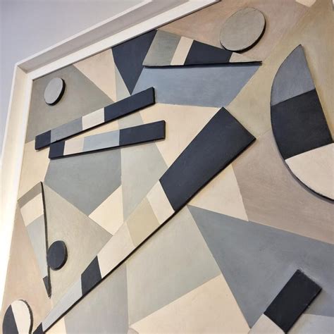 Abstract Composition By Armilde Dupont Oil On Canvas And Wood Belgium