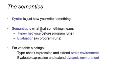 Programming Languages Parta Week2学习笔记——sml基本语法sml语言 Csdn博客