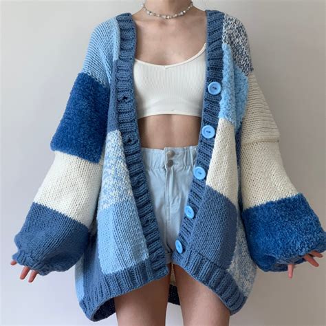 Forget Me Not Thinner Patchwork Cardigan I Feel So Cool Custom Orders Artofit