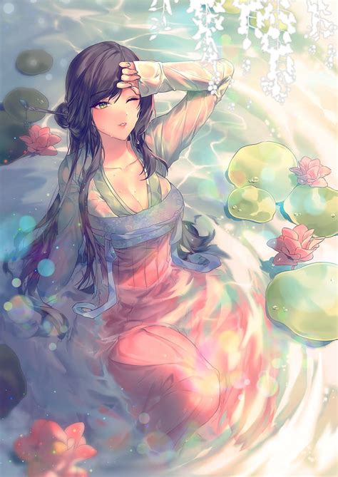 Black Haired Green Eyed Anime Girl Telegraph