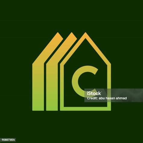 홈 초기 편지 C 아이콘 디자인 로고에 대한 스톡 벡터 아트 및 기타 이미지 로고 알파벳 C 집 Istock