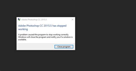 Solved Ps Cc 20155 Crashes Adobe Product Community 8518827
