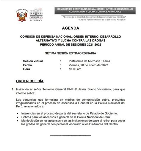 Bruno Pacheco Exsubcomandante De La Pnp Se Presentará Ante Comisión Del