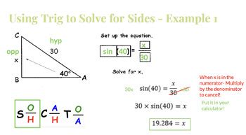 PEARDECK LESSON Right Triangles Trigonometry Solving Trigonometric Equations