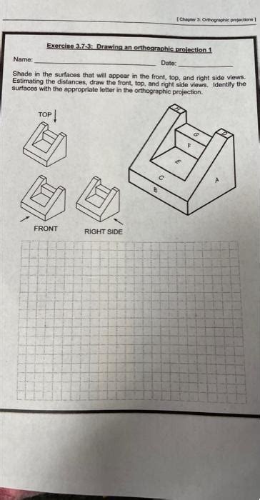 solved p3 17 sketch the front top and right side views of