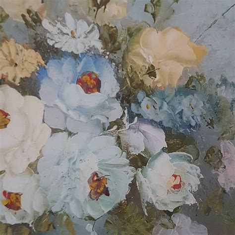 Pair Of Beautiful Vintage Roses Oil Paintings By T Kelly Rose And