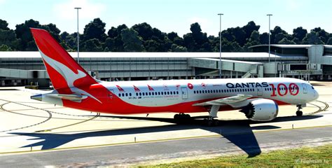 Qantas 100th Anniversary Vh Znj For 4simmers 787 9 4k For Microsoft