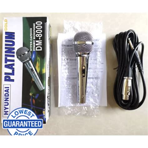 Dm 8000 Hyundai Platinum Mic Silver Original Microphone System