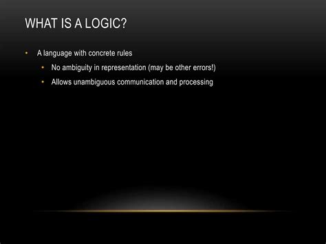 Logic In Predicate And Propositional Logic Pptx Programming Languages Computing