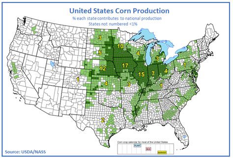 Us Corn Production By Malleebull As The Maps On The Web