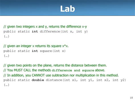 Lecture 3 Method Parameters Ppt Download
