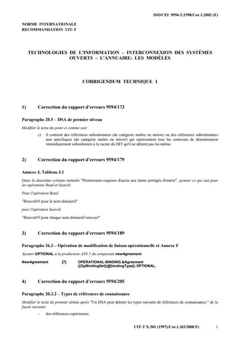 ISO IEC 9594 2 1998 Cor 1 2002 Information Technology Open Systems Interconnection The