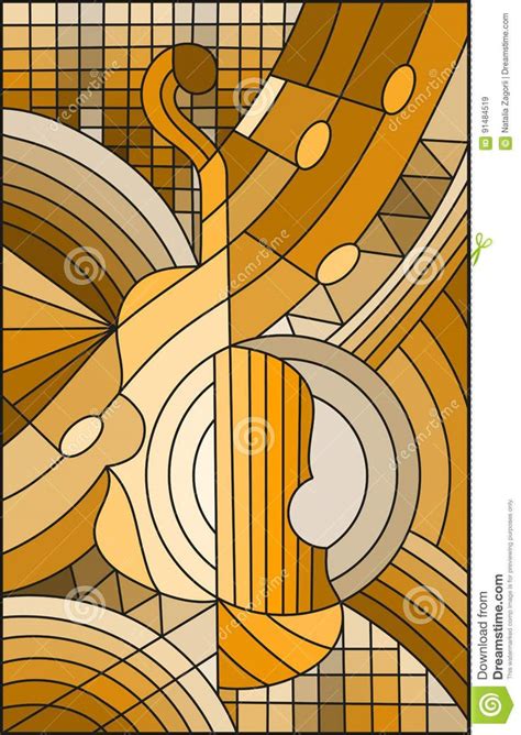 Melodic Stained Glass Violin