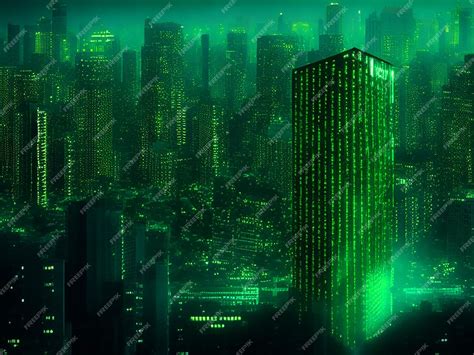 Premium Photo Matrix Of Binary Numbers Scifi Background Binary