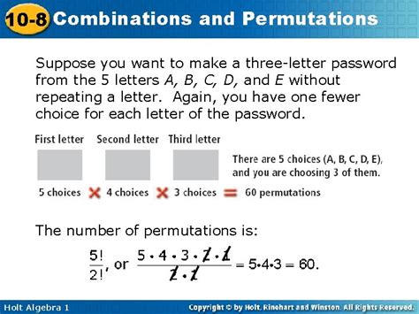10 8 Combinations 10 8 Combinationsand And Permutations