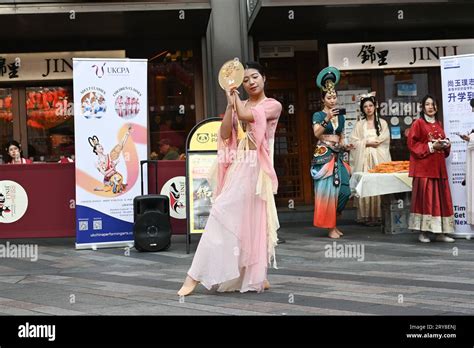 Chinatown London Uk 29th Sep 2023 Hanfu Immersion Performance