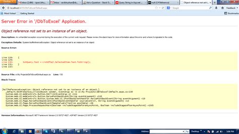 Asp Net Object Reference Not Set To An Instance Of An Object While Clicking On Submit Button