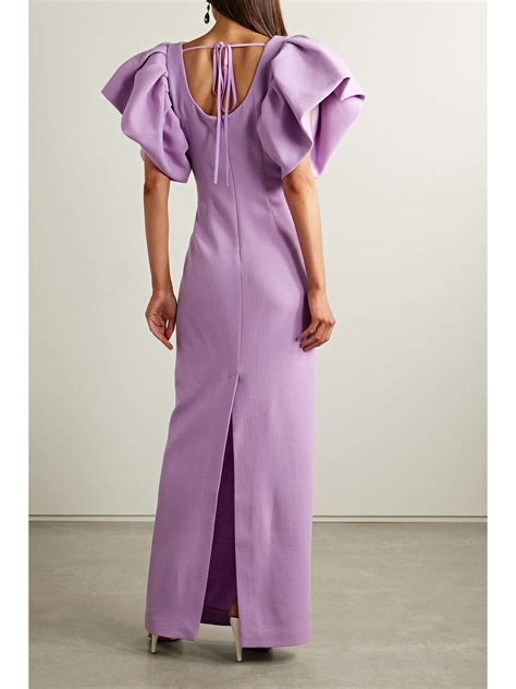 Oscar De La Renta Wool Blend Gown Net A Porter