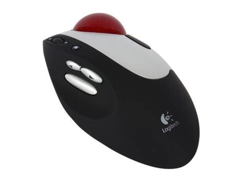 Logitech Cordless Optical TrackMan 904369-0403 Black/Silver RF Wireless ...