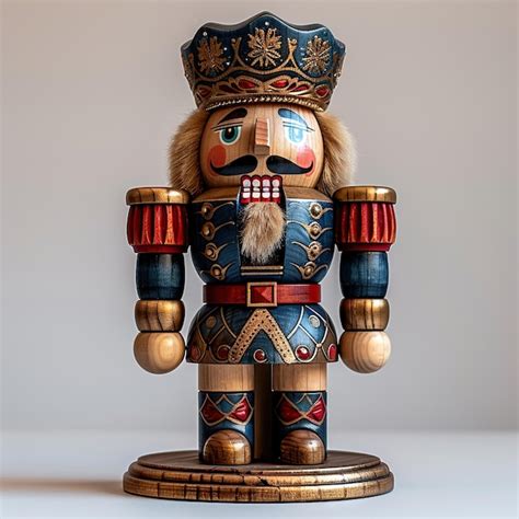Handcrafted Nutcracker Toy Premium Ai Generated Image