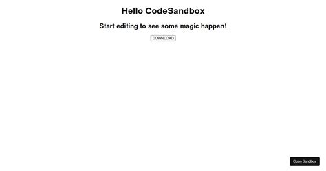 csv downloader codesandbox