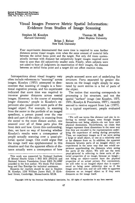 pdf visual images preserve metric spatial information evidence from