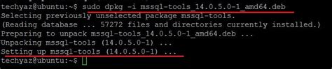 Step By Step Process To Install Sql Tools On Ubuntu Server Running