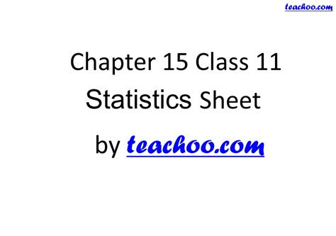 Chapter 7 Class 7 Statistics Formula Sheet Miscellaneous