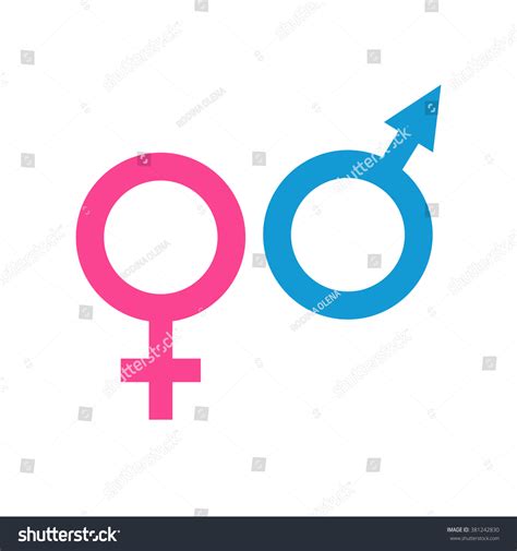 Male Female Sex Symbols Venus Mars Stock Vector Royalty Free