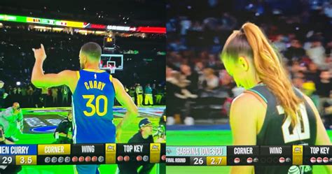 Video Stephen Curry Vs Sabrina Ionescu Three Point Shootout