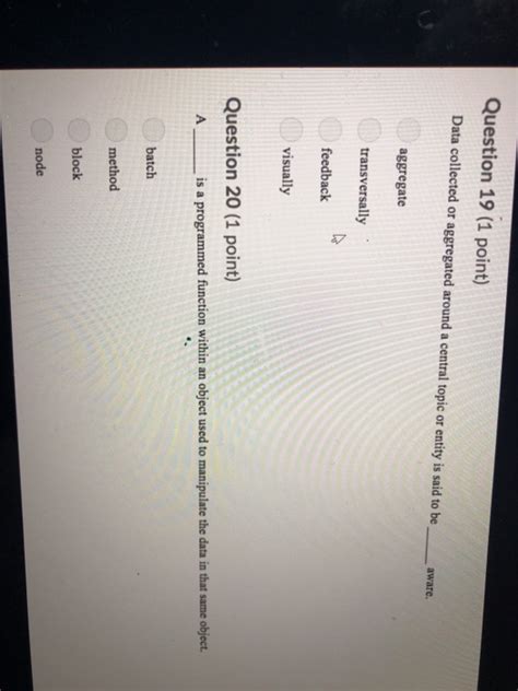 Solved Question 29 1 Point Using You Can Extract Data From